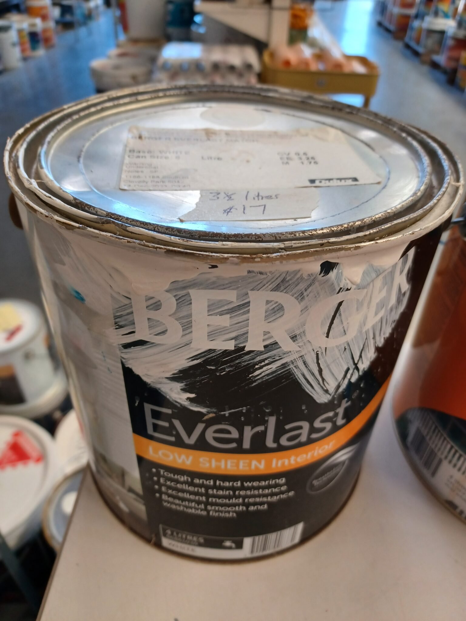 Berger Everlast - Low Sheen Interior - White - 3.5 litres for $17 ...
